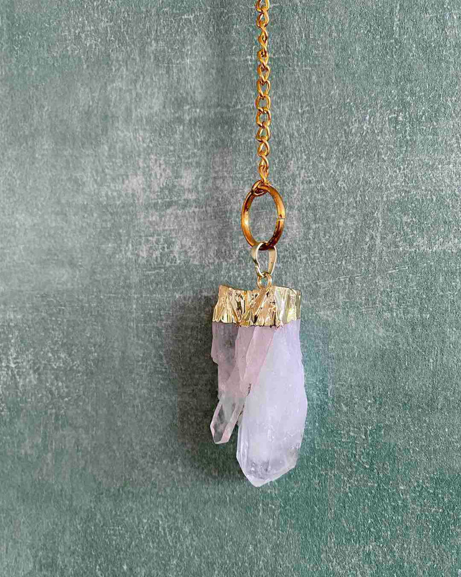 Moon Cycle Wall Garland Sling with a Crystal Cluster Pendant – Manipura ...